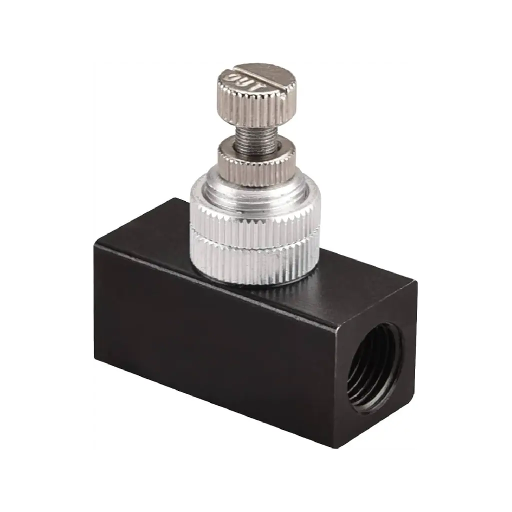 RE-02 Inline Flow Control Valve 1/4" for Pneumatic Systems